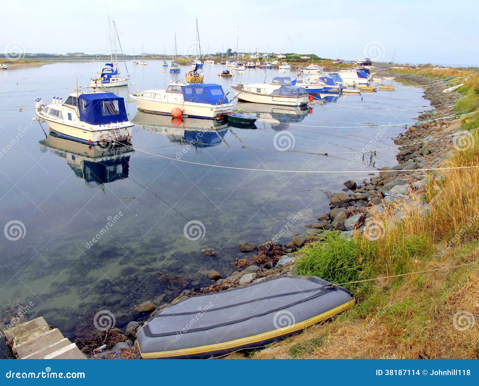 The Harbour, Shell Island, Wales. Editorial Stock Image - Image of ...