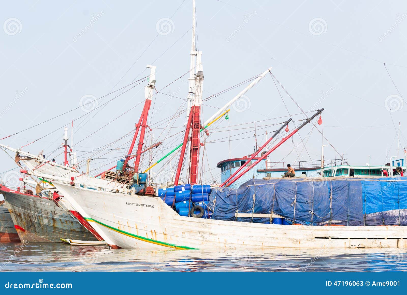 Harbour Ship and Boat Docks in Jakarta Editorial Stock Photo - Image of ...