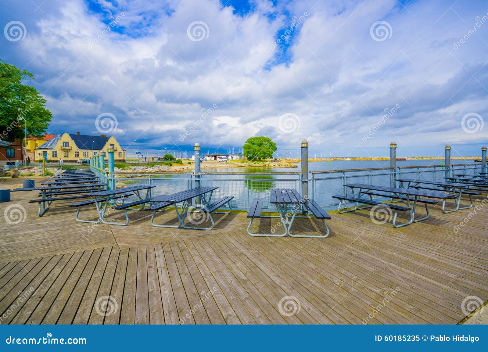 Harbour in Simrishamn, Sweden Stock Image - Image of holiday, street ...