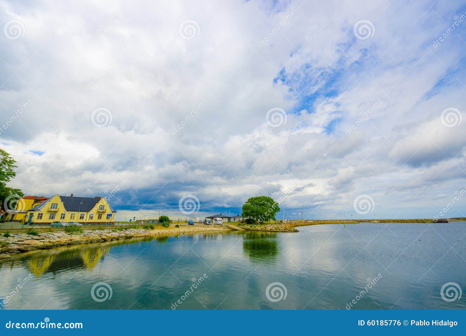 Harbour in Simrishamn, Sweden Stock Photo - Image of cozy, medieval ...