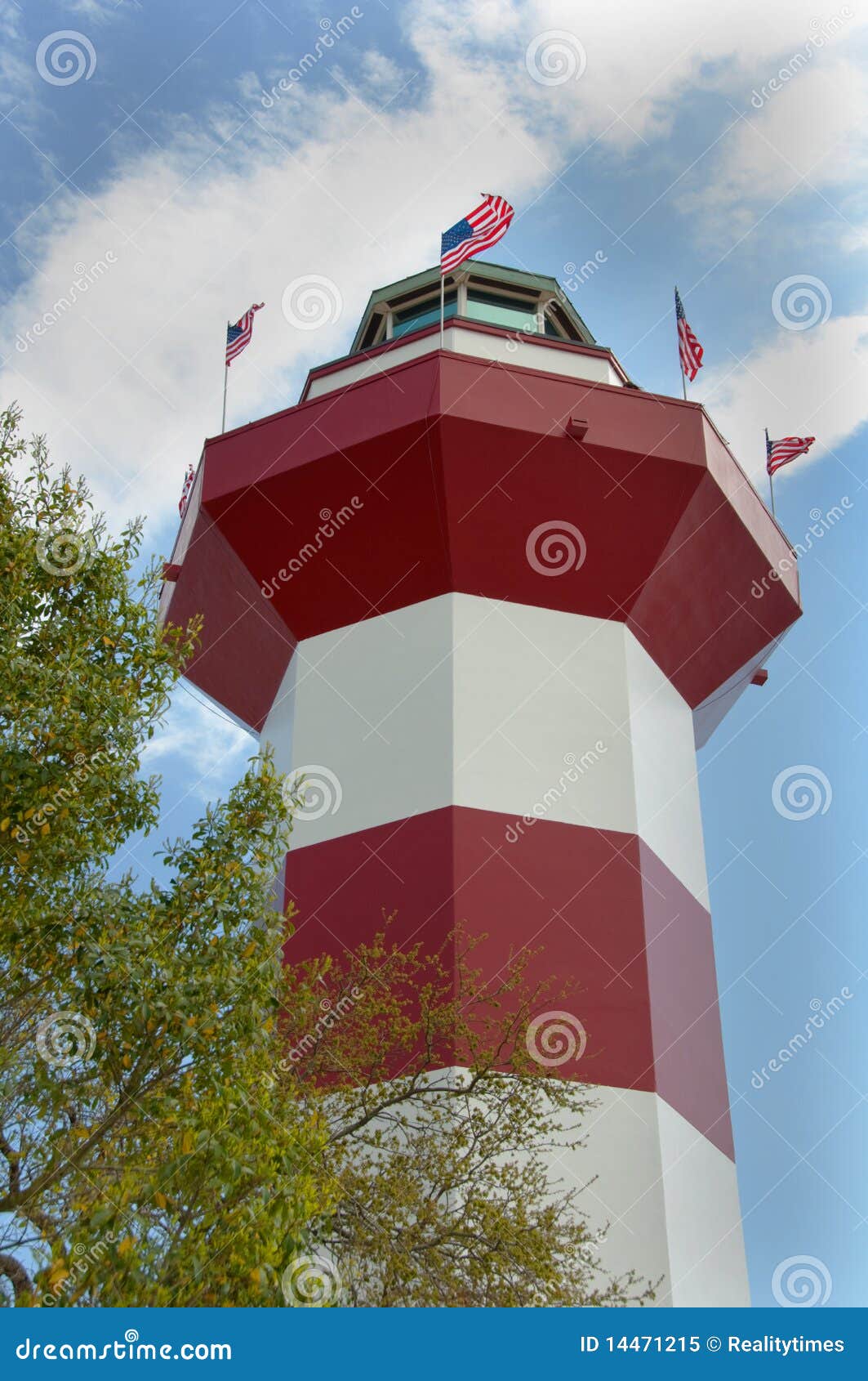 Harbour Town Lighthouse on Hilton Head Island Stock Image - Image of ...