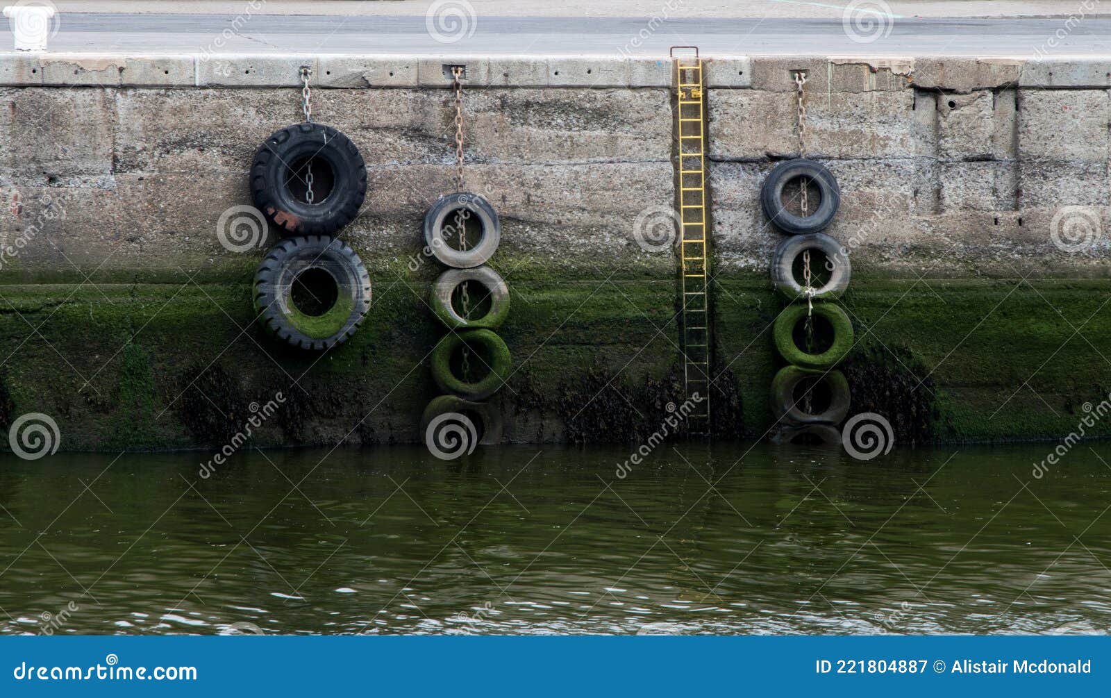 Access Ladder Leading To Turbine Nacelle, Showcasing Industrial Design ...