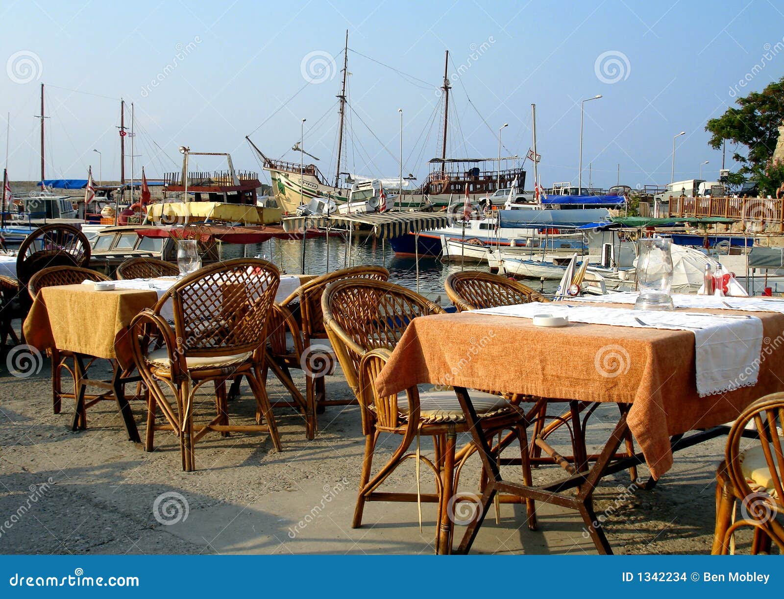 Harbourside Restaurant stock photo. Image of napkin, food - 1342234