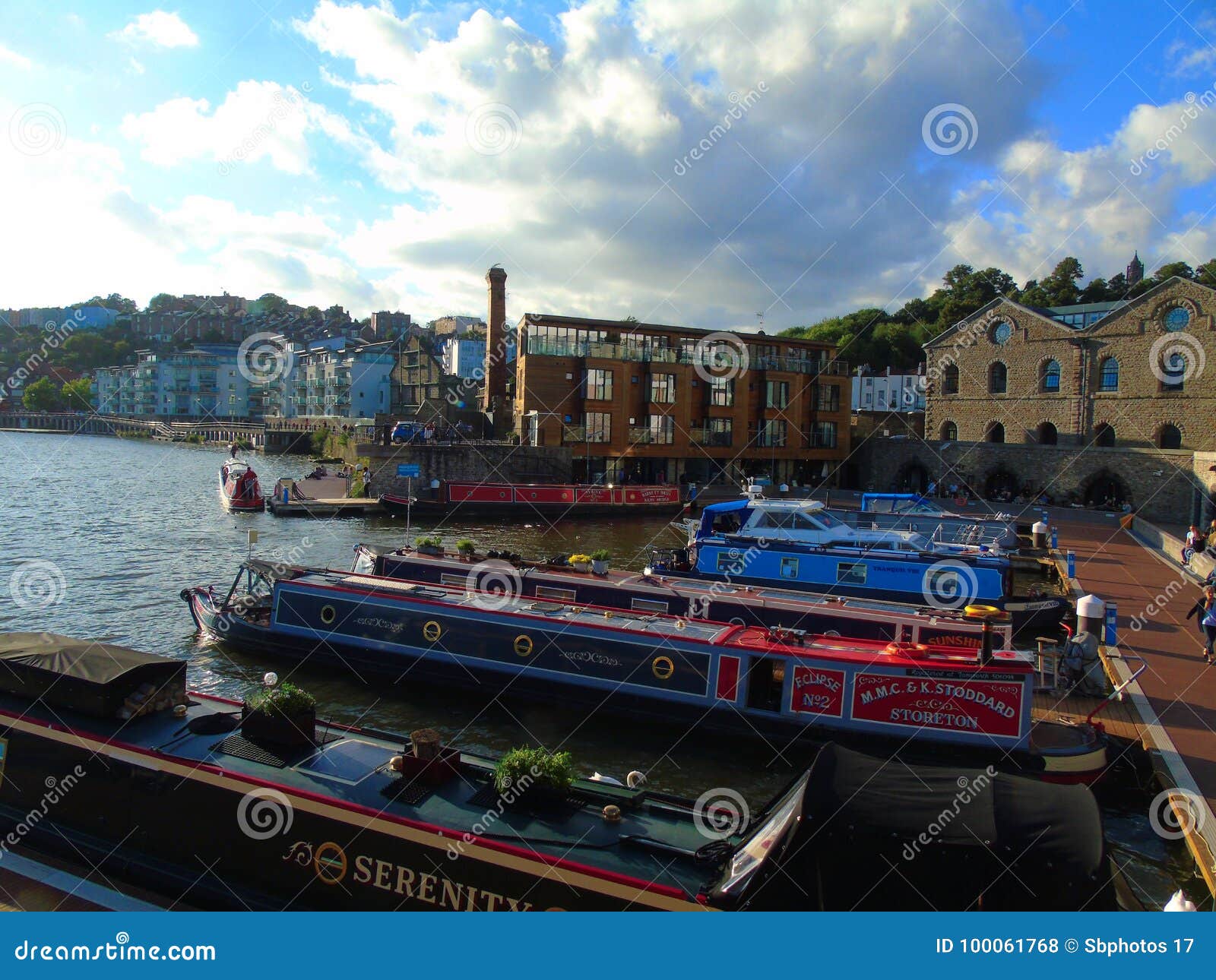 Harbourside Scene, Bristol, England Editorial Stock Photo - Image of ...