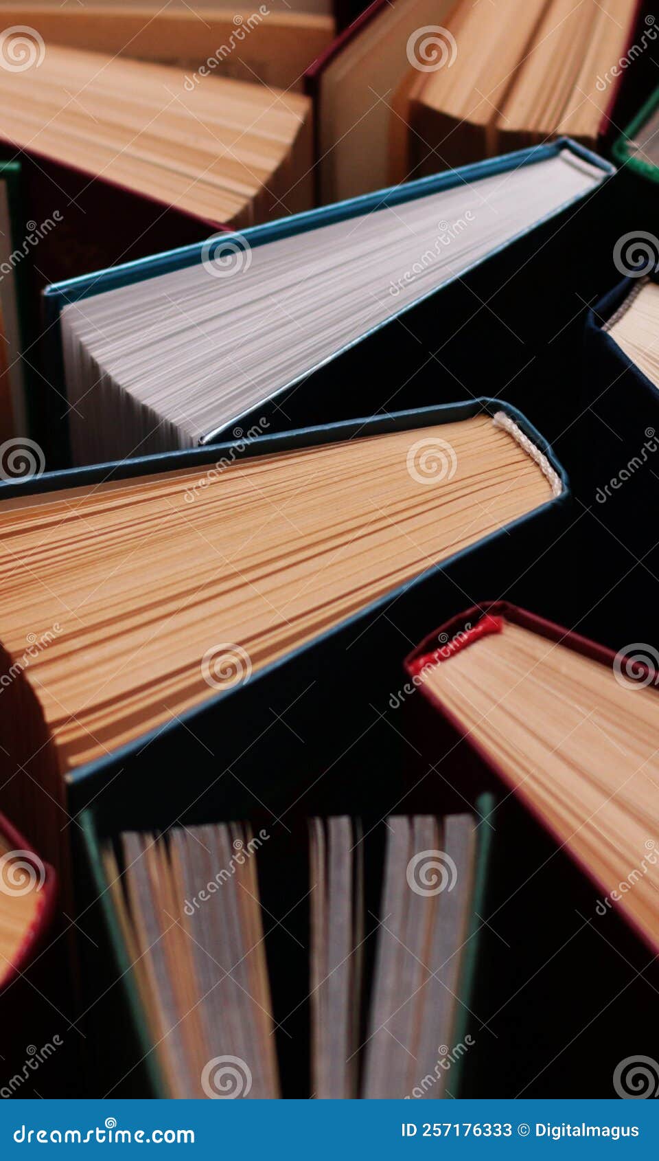 Hard back books stock image. Image of pages, hard, pattern - 257176333