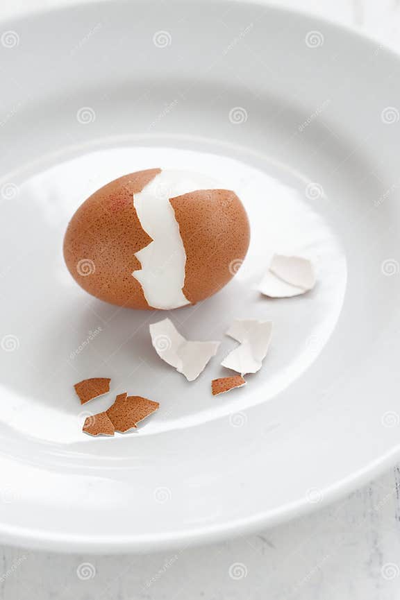 Hard boiled egg in shell stock image. Image of view, high - 30850415