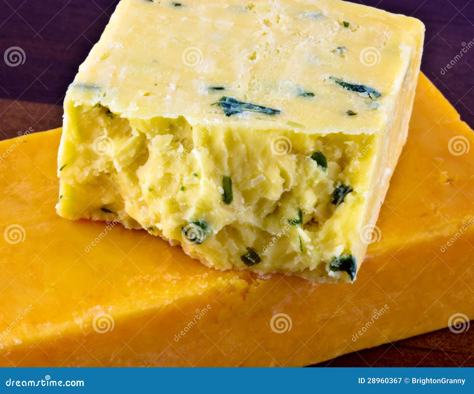 Closeup of a Pair of Hard Cheeses. Stock Image - Image of mature ...