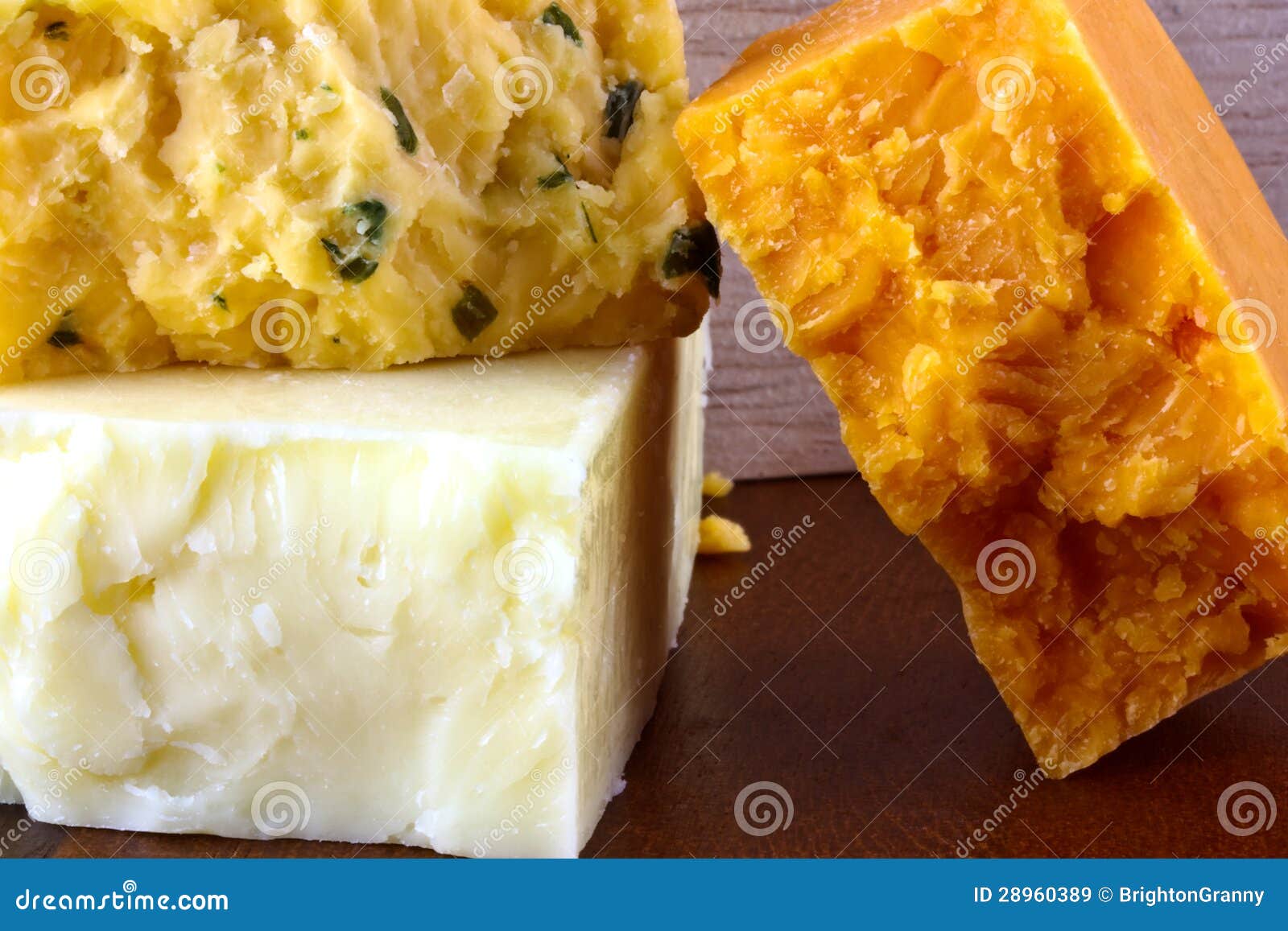 Three cheeses stock image. Image of plastic, meal, full - 28960389