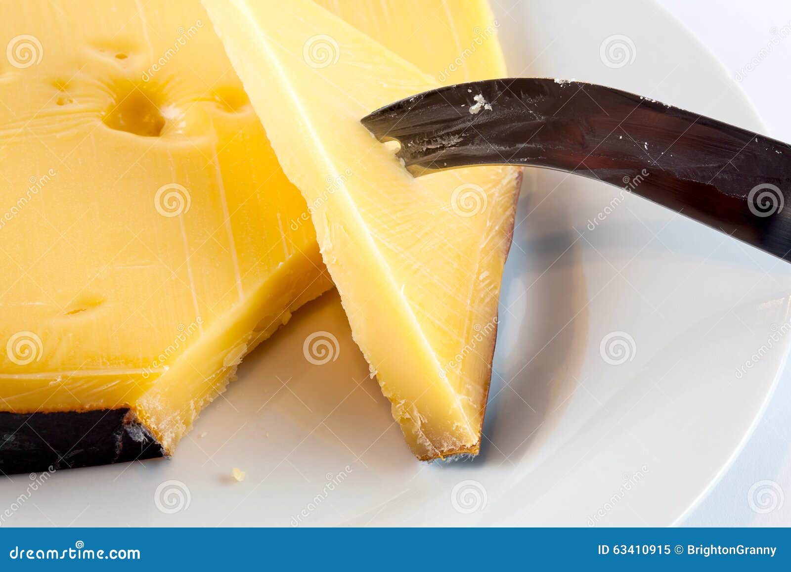 Hard cheese stock image. Image of cheese, waxed, slice - 63410915