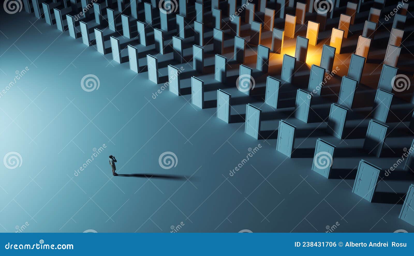 Hard choice concept stock illustration. Illustration of chance - 238431706