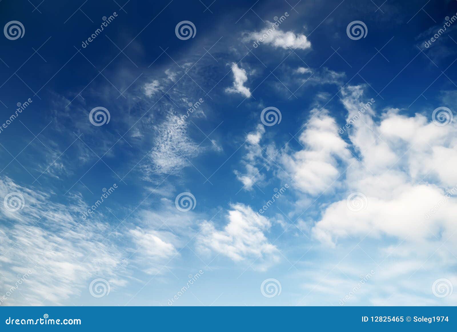 Hard Clouds Against Blue Sky Stock Image - Image of atmosphere ...