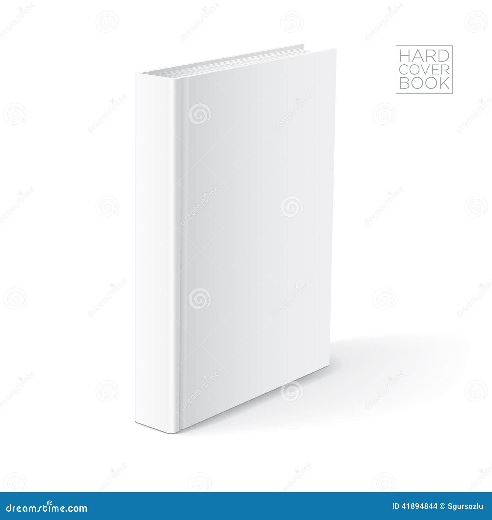 Hard Cover Book Template stock vector. Illustration of front - 41894844