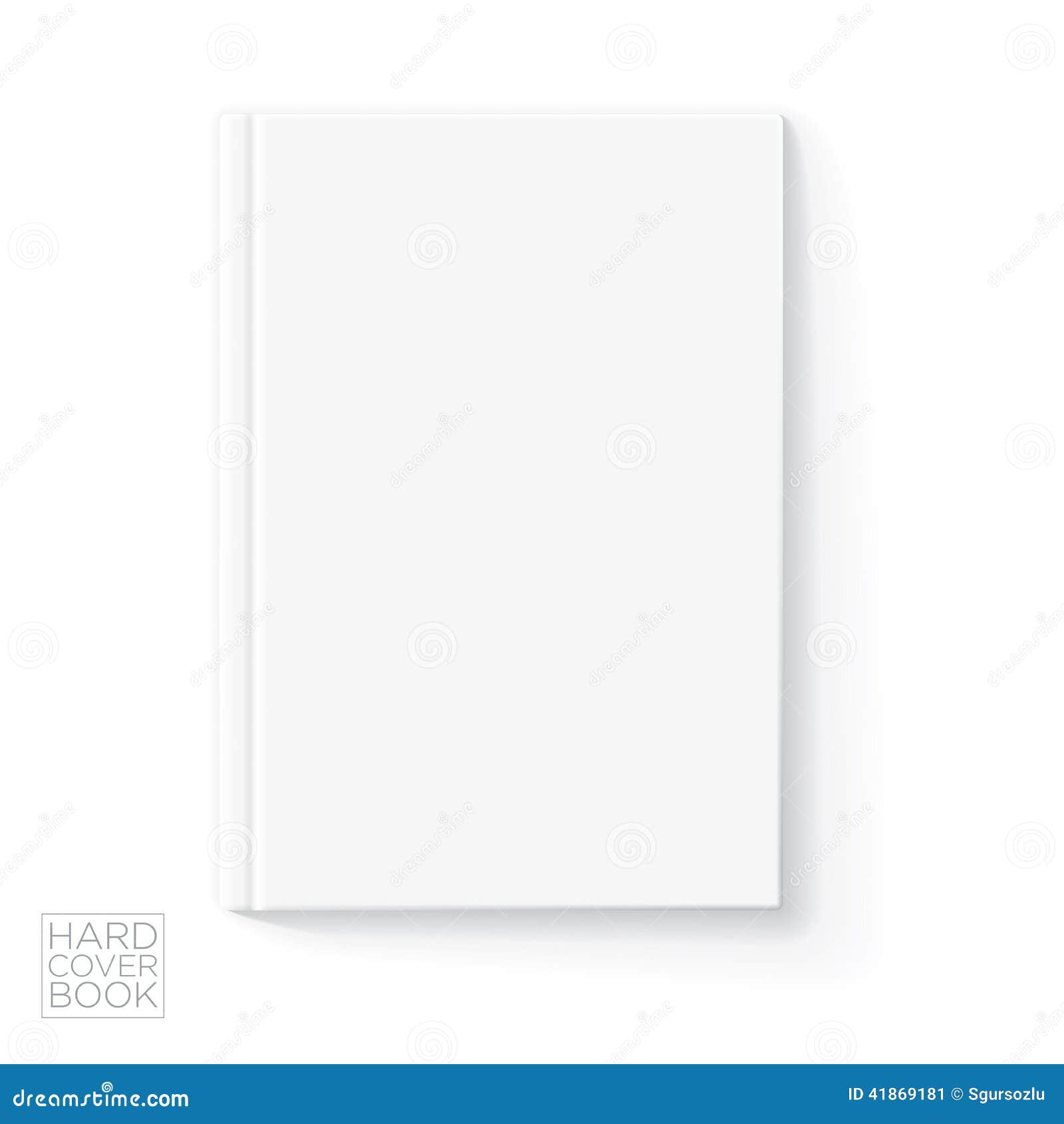 Hard Cover Book Template stock vector. Illustration of vector - 41869181