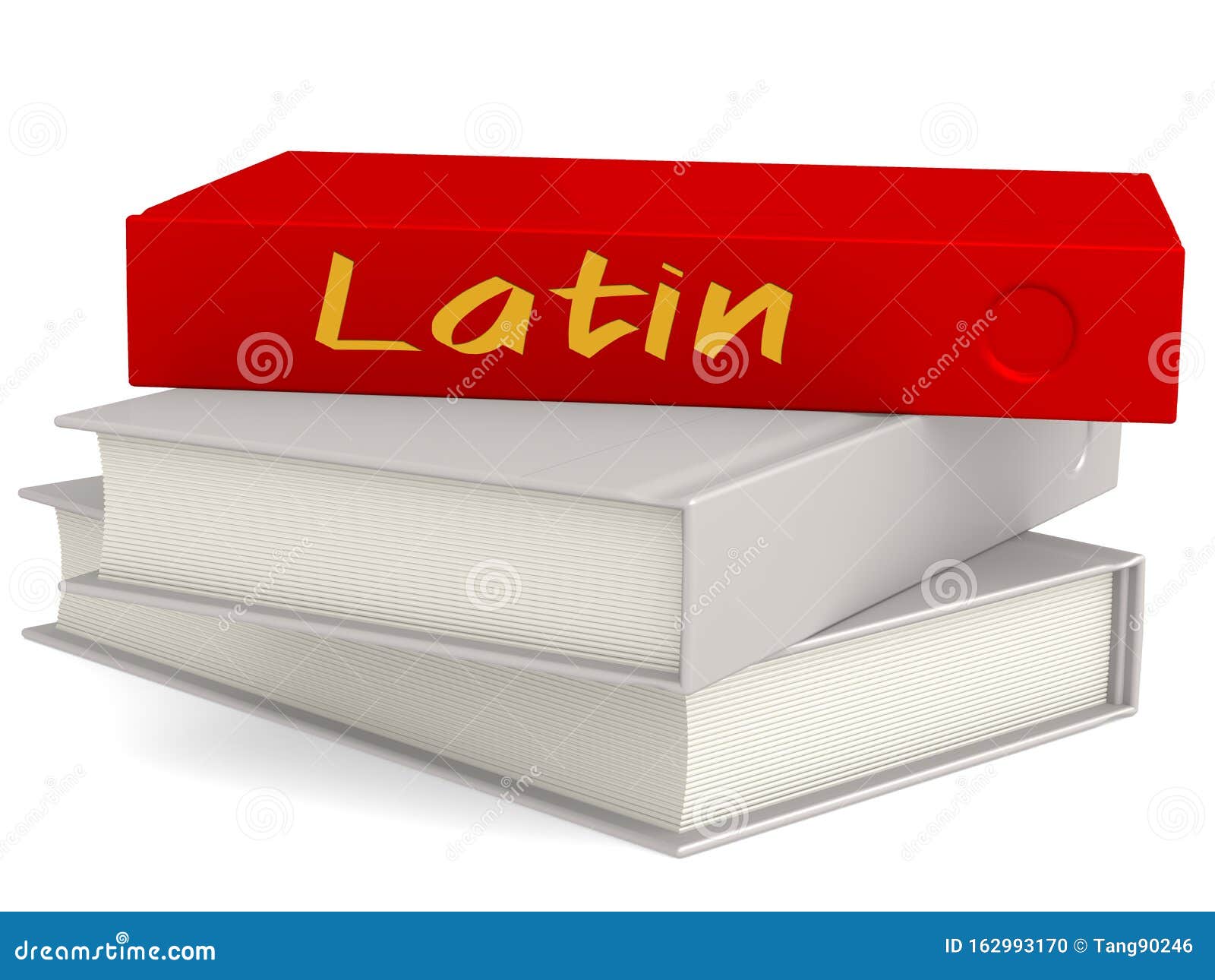 Hard Cover Red Books with Latin Word Stock Illustration - Illustration ...