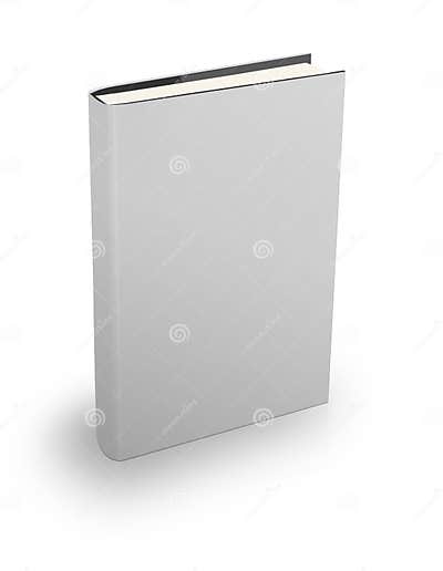 Hard cover white book stock illustration. Illustration of library ...