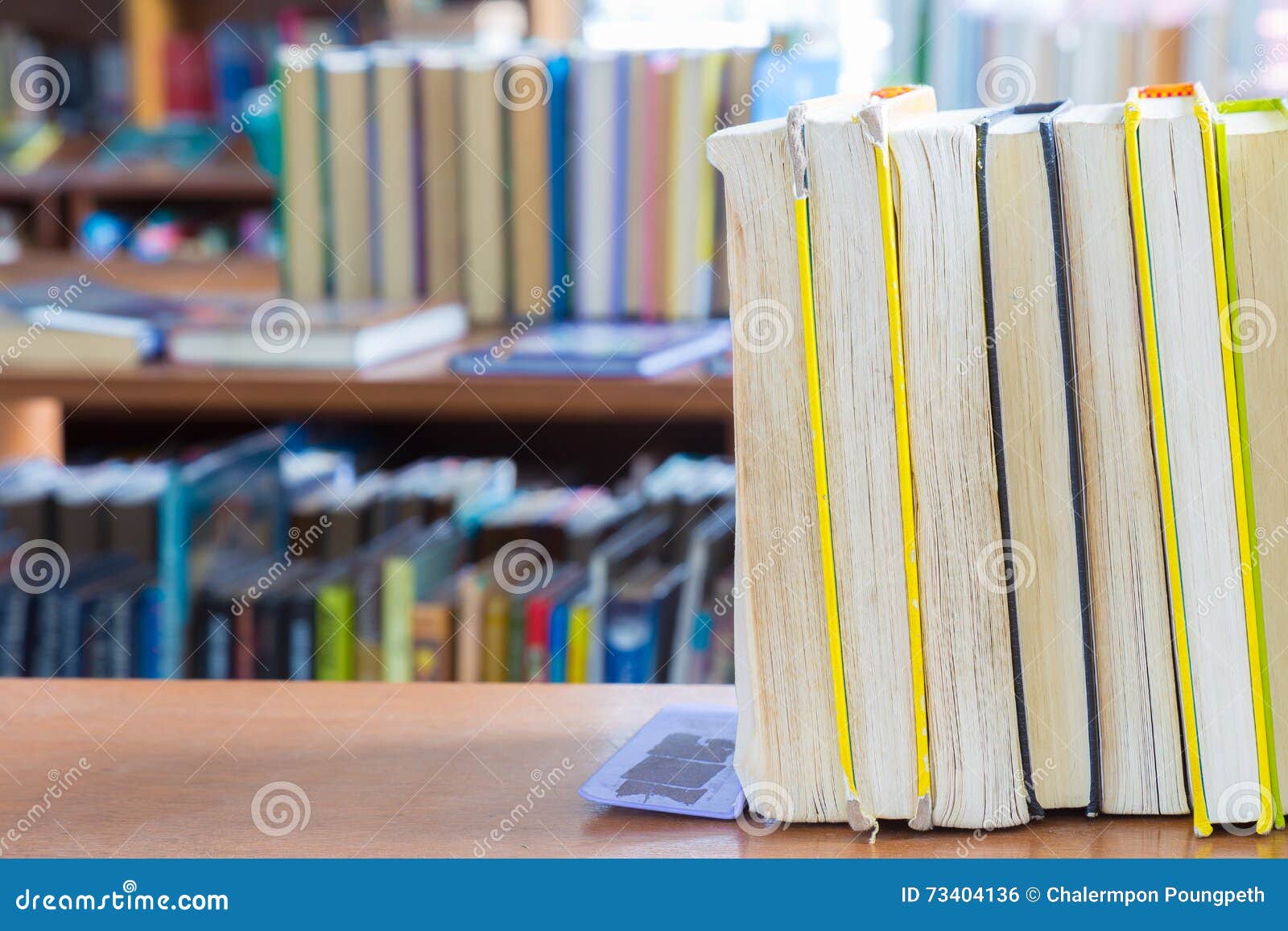 Hard Covered Library Books on Helf Stock Photo - Image of literature ...