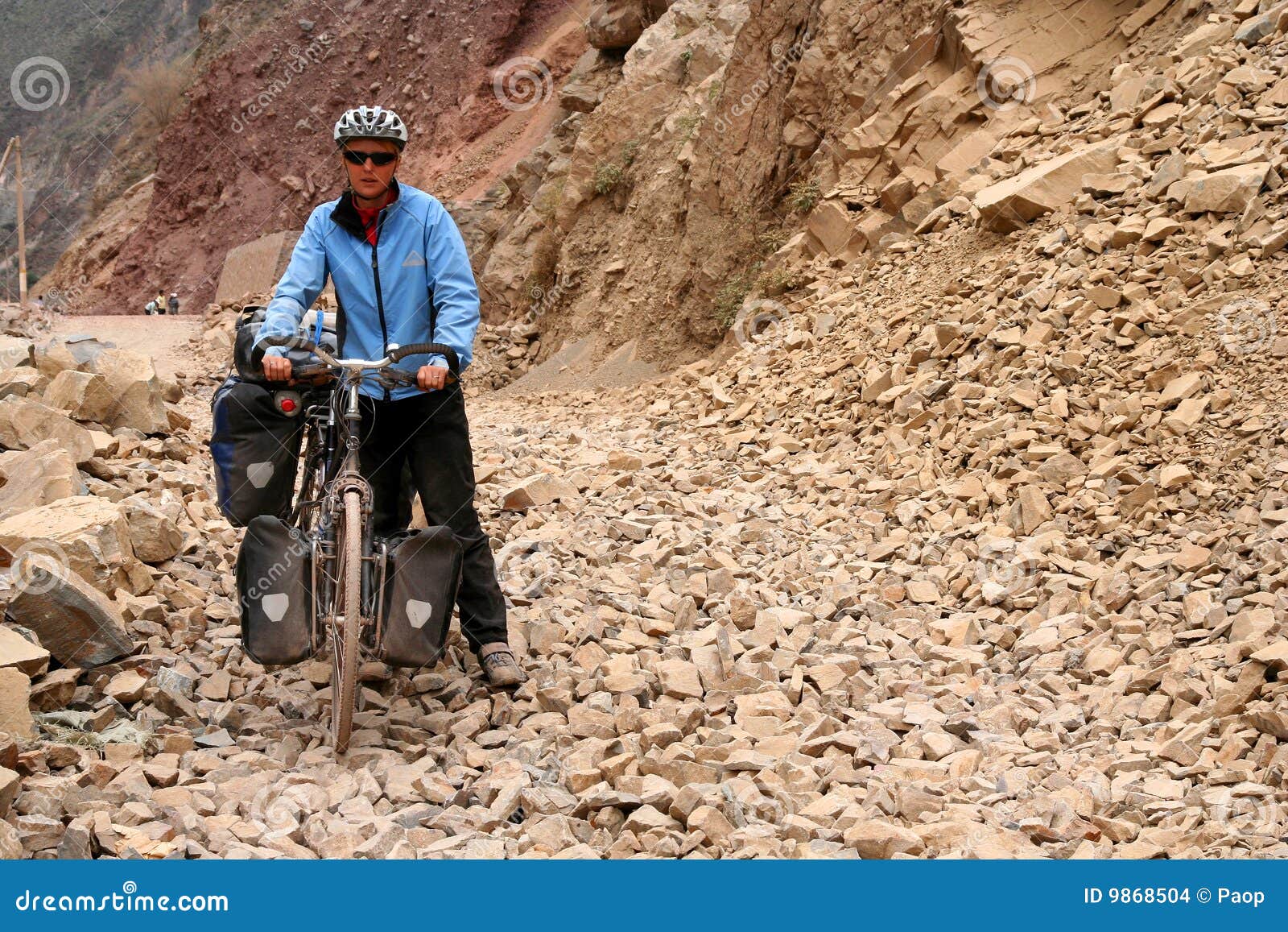 Hard Cycling stock photo. Image of country, landscape - 9868504