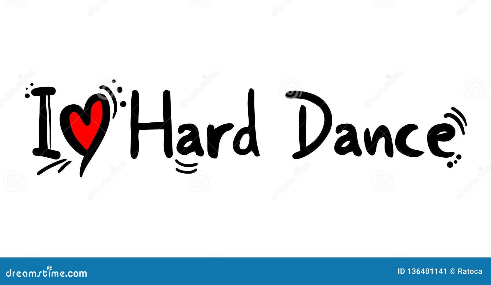 Hard Dance music style stock vector. Illustration of message - 136401141