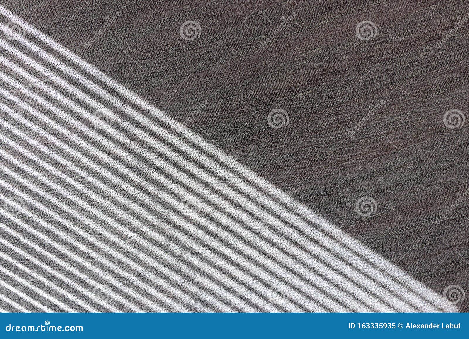 Hard Diagonal Shadows on Grey Textured Wall from a Window Roller ...