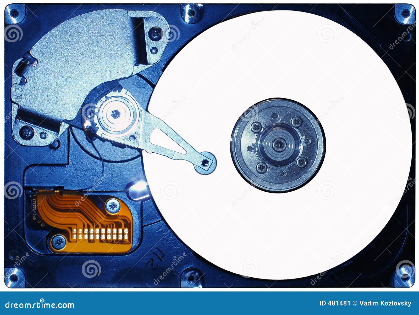 Hard disc stock image. Image of interior, capacity, bits - 481481