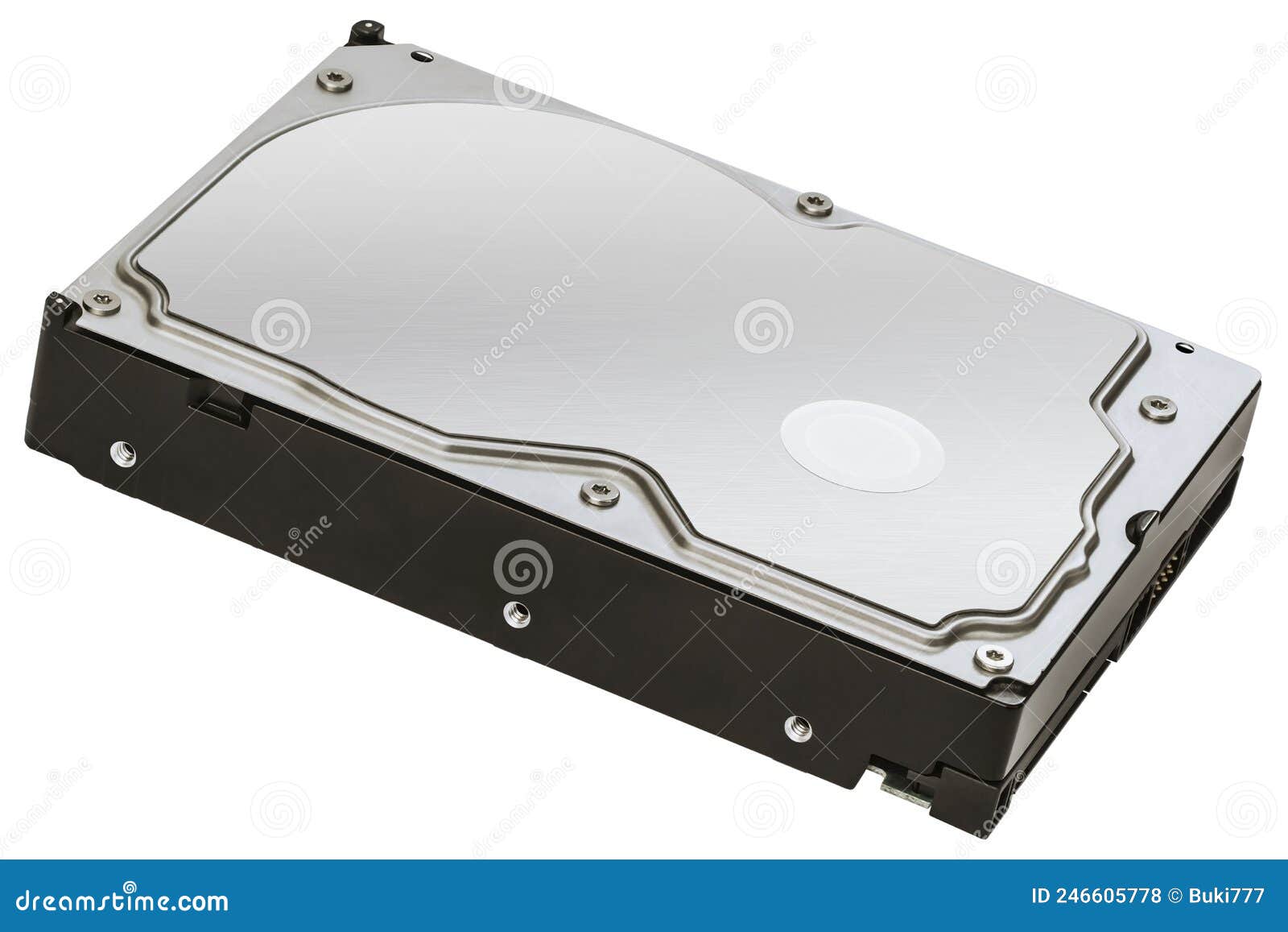Hard Disc Drive Casing Isolated on White Background Stock Photo - Image ...