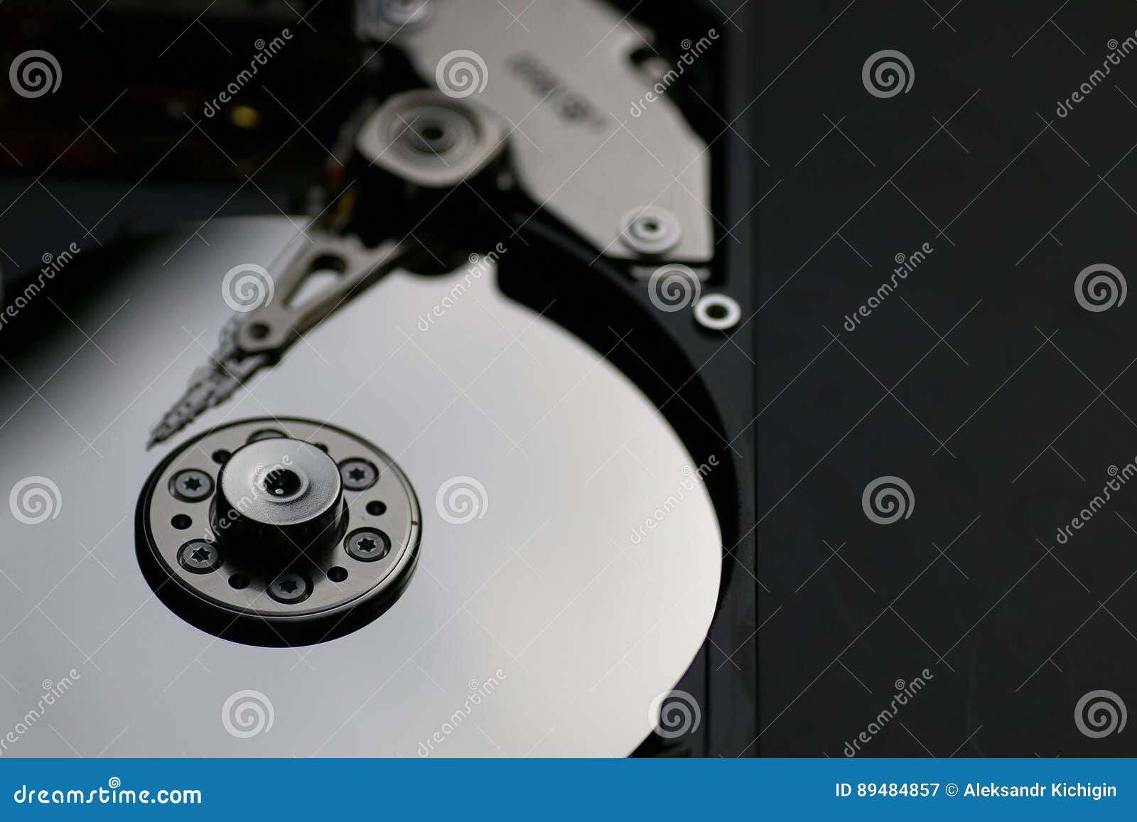 Hard Disc Drive Repair Macro Stock Image - Image of equipment, hardware ...