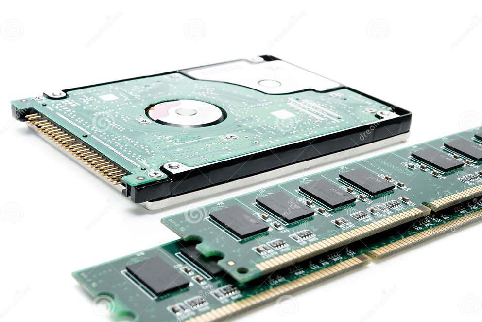 Hard Disc End Computer Ram Memory Card Stock Image - Image of board ...