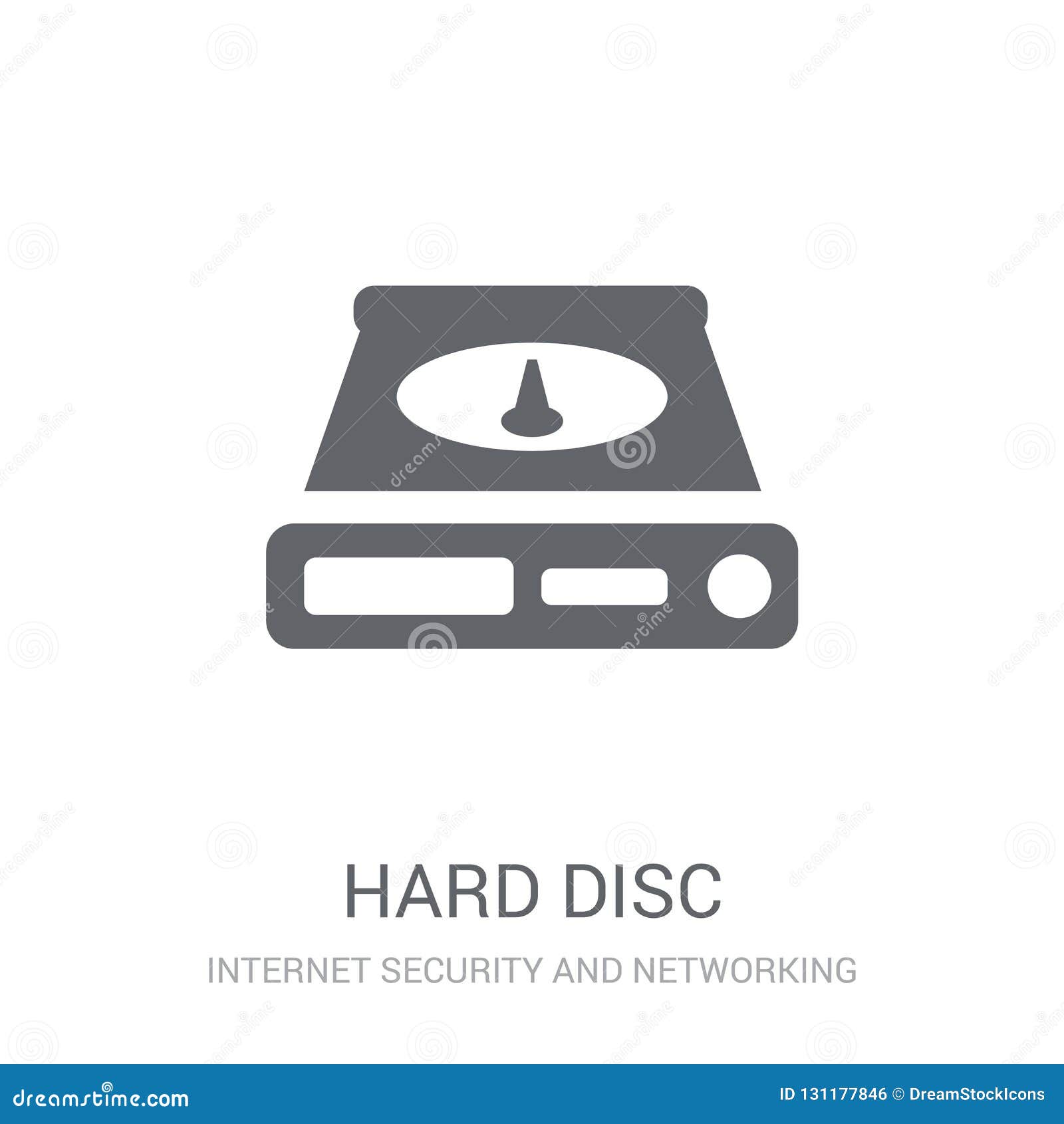 Hard Disc Icon. Trendy Hard Disc Logo Concept on White Background from ...