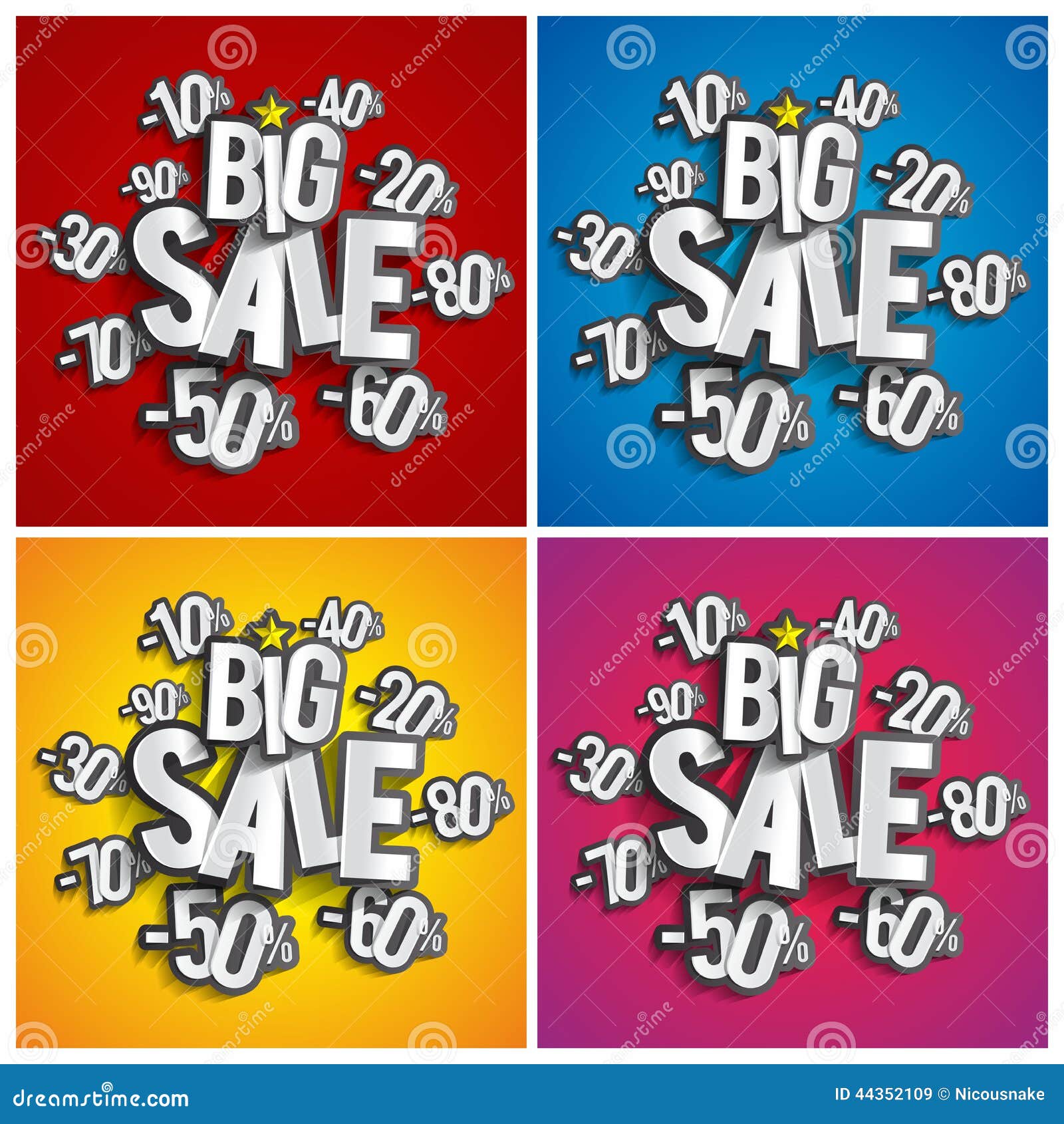 Hard Discount Big Sale stock vector. Illustration of market - 44352109