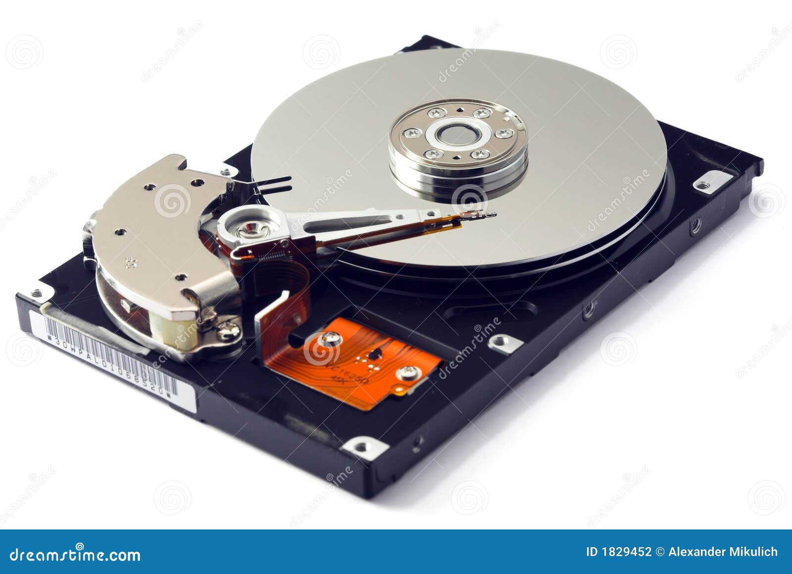 Hard disk stock photo. Image of head, capacity, isolated - 1829452