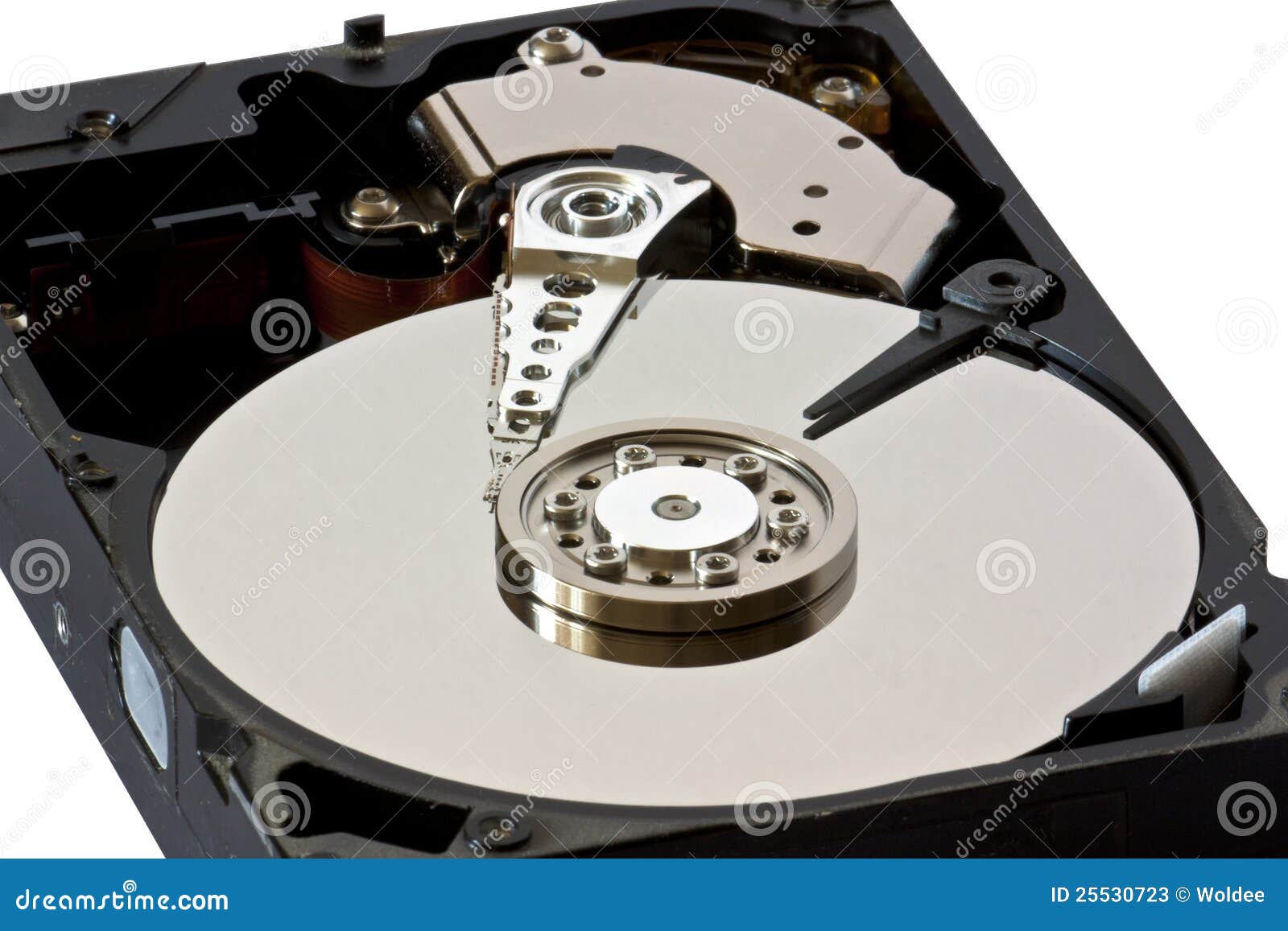 Hard disk stock image. Image of disk, inside, electronics - 25530723