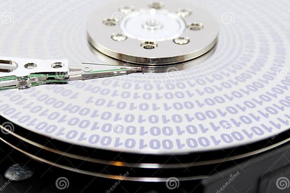 Hard disk binary stock photo. Image of drive, corrupt - 3430658