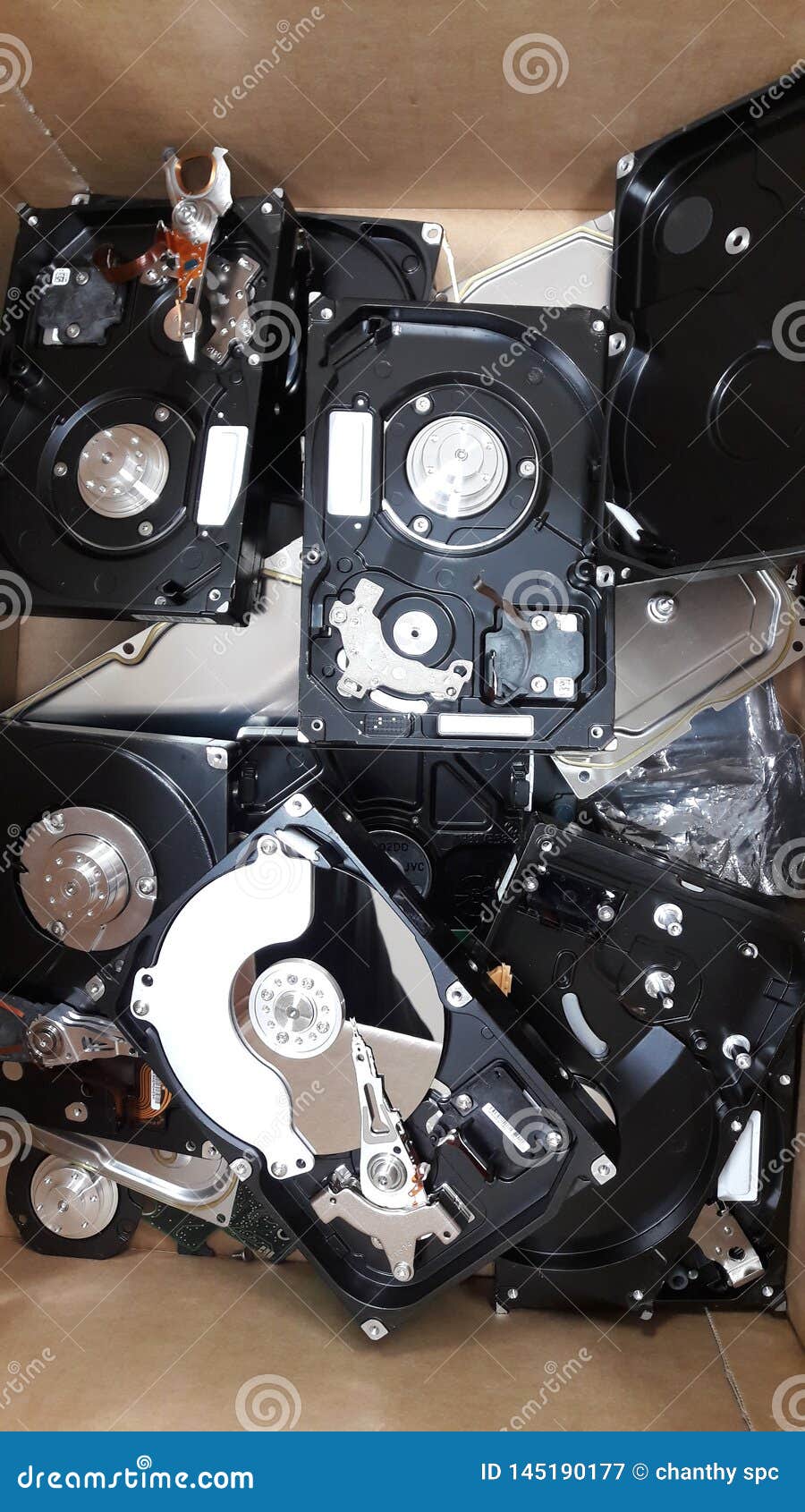 Hard disk broken stock image. Image of hard, broken - 145190177