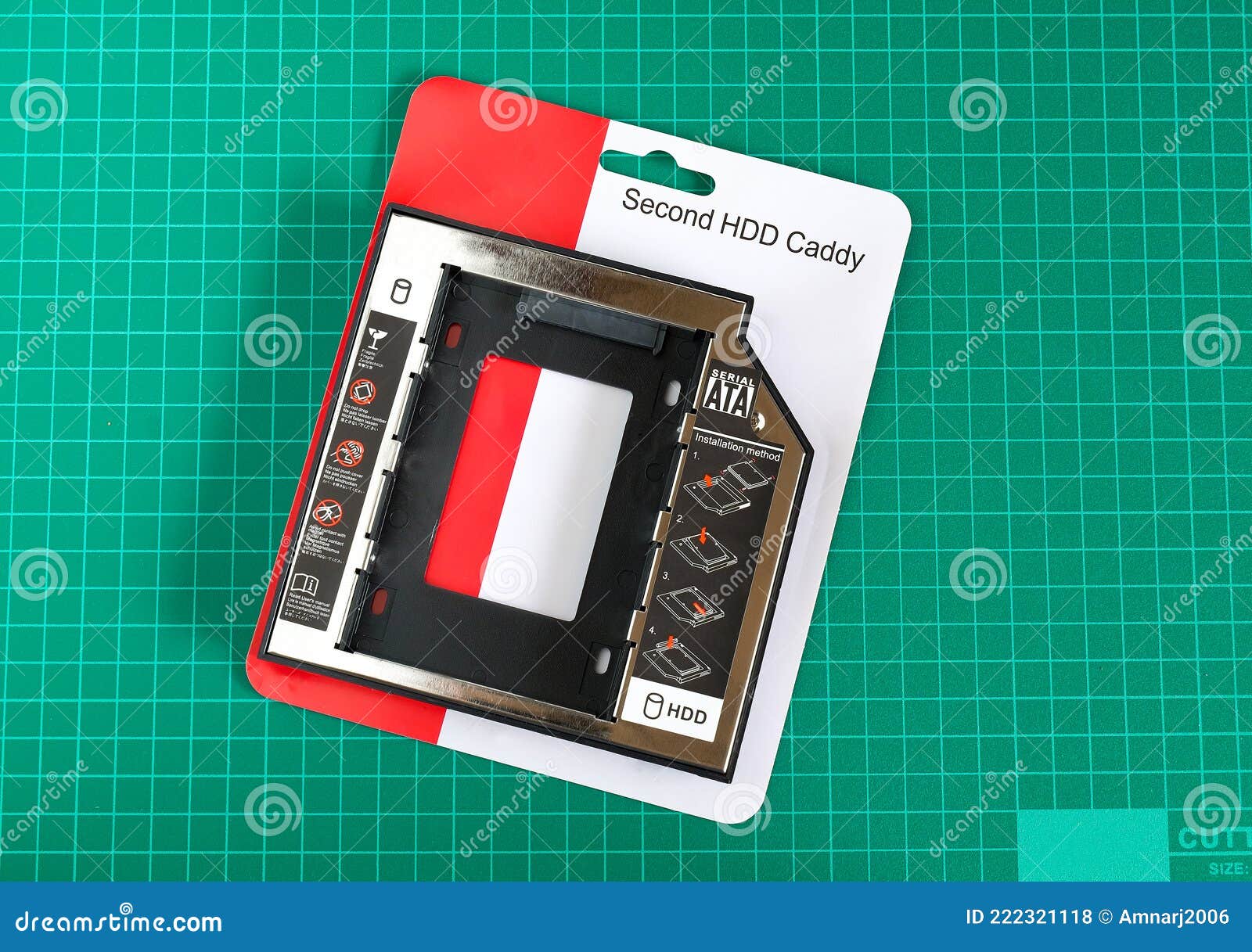 Hard Disk Caddy To Cd Rom Slot for Laptop . Stock Photo - Image of dual ...
