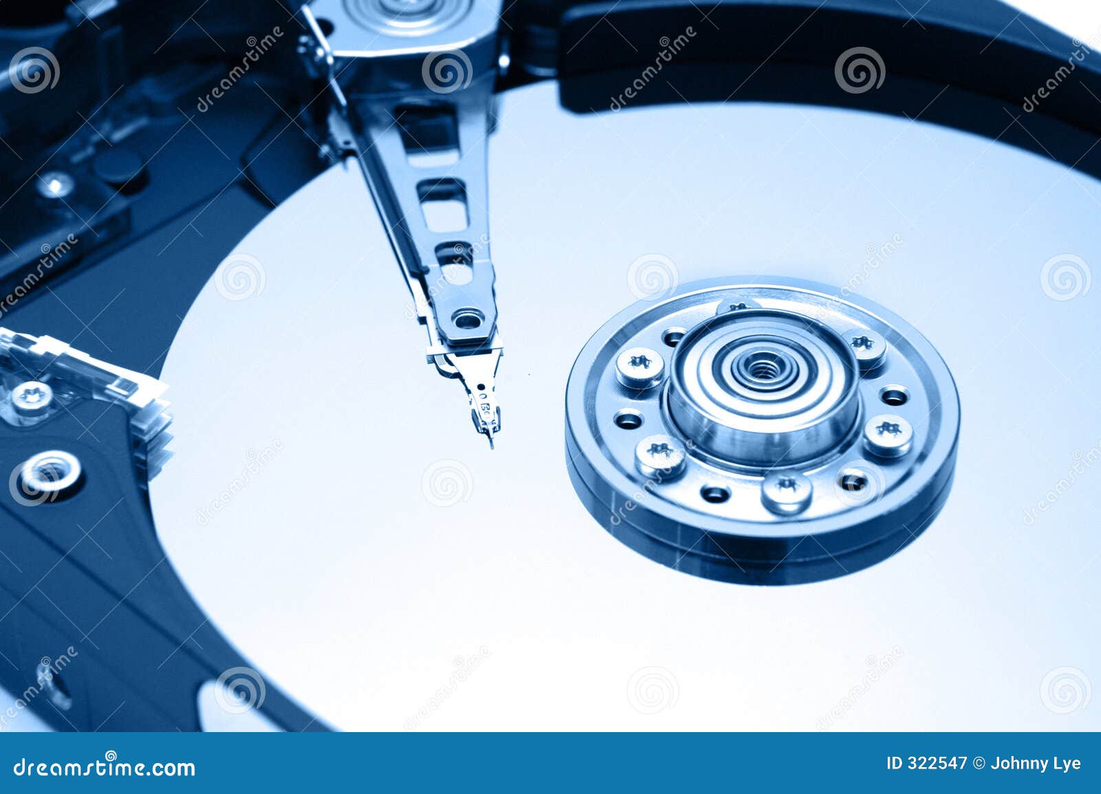 Hard Disk Closeup 1 stock image. Image of data, disk, hard - 322547
