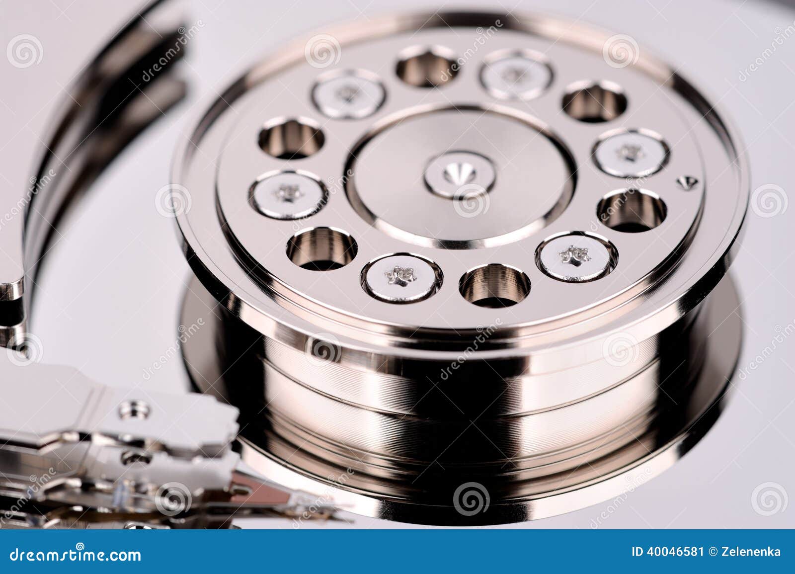 A Hard Disk Cylinder, Macro Stock Image - Image of database ...