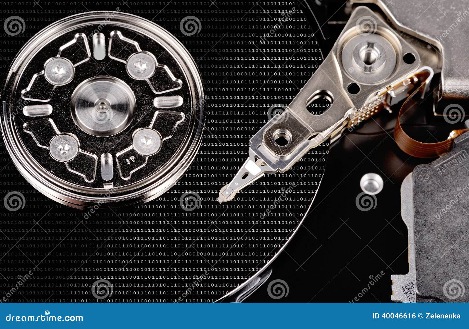 A Hard Disk Cylinder, Macro Stock Photo - Image of backup, drive: 40046616