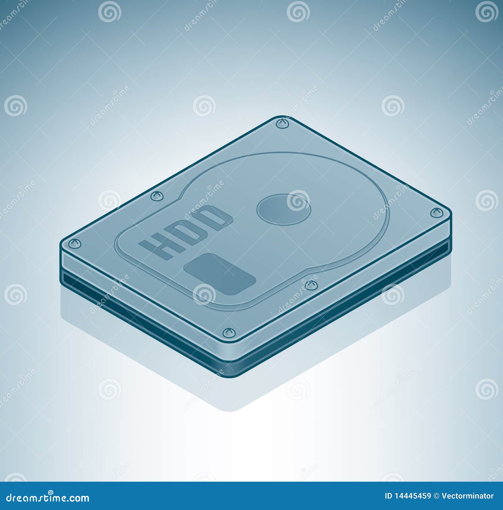 Hard Disk Drive stock vector. Illustration of hard, drive - 14445459