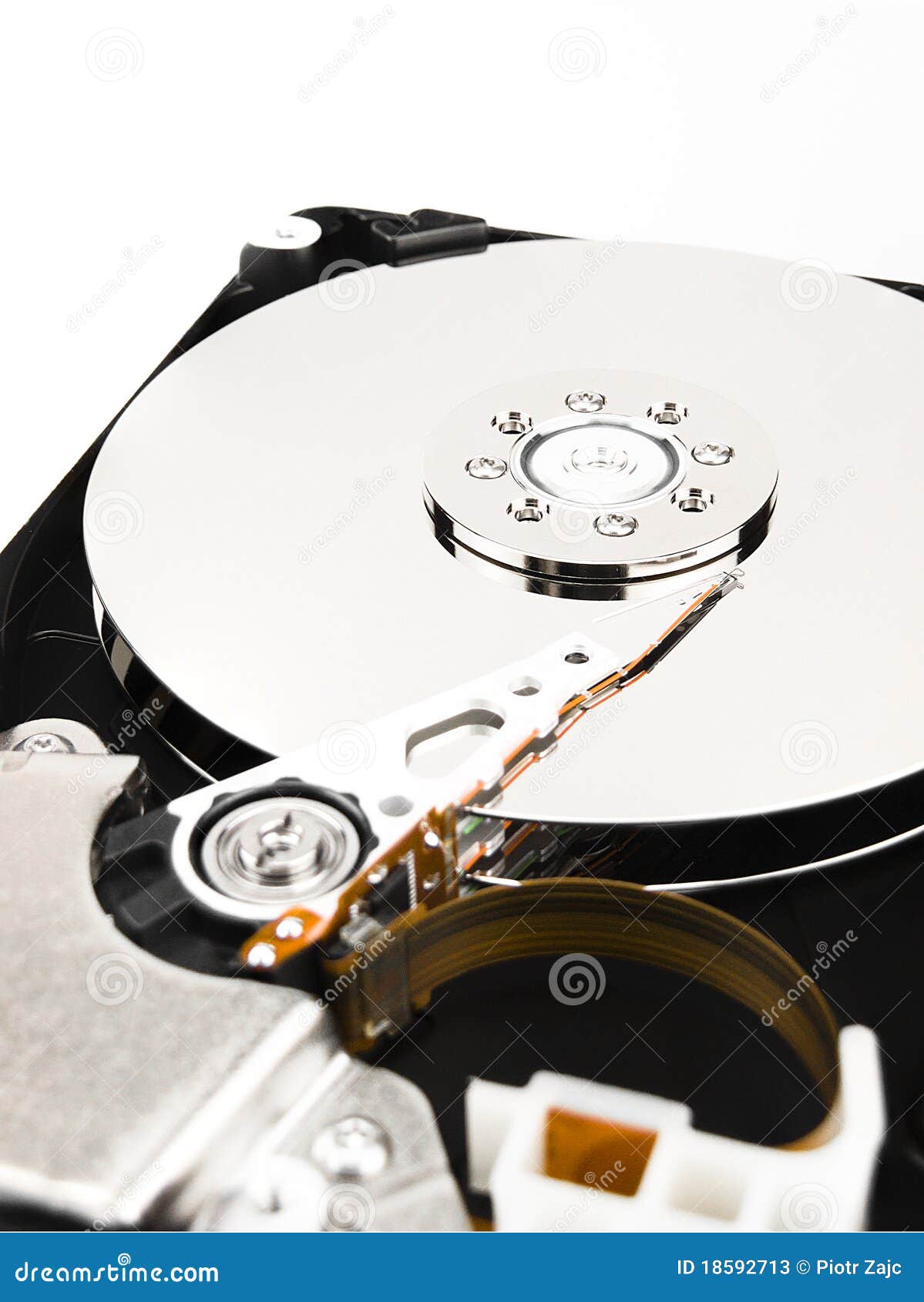 Hard Disk Drive stock image. Image of drive, macro, electronics - 18592713