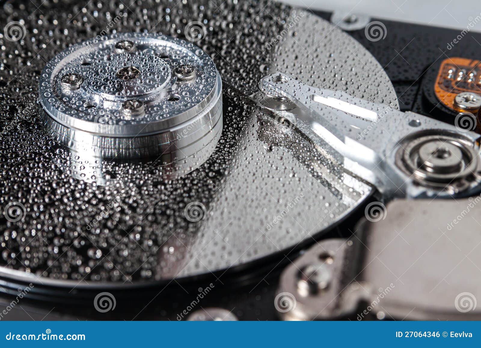 Hard disk drive. stock photo. Image of black, closeup - 27064346