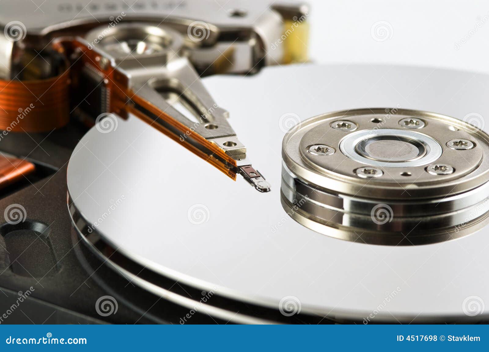 Hard disk drive stock photo. Image of drive, electronics - 4517698