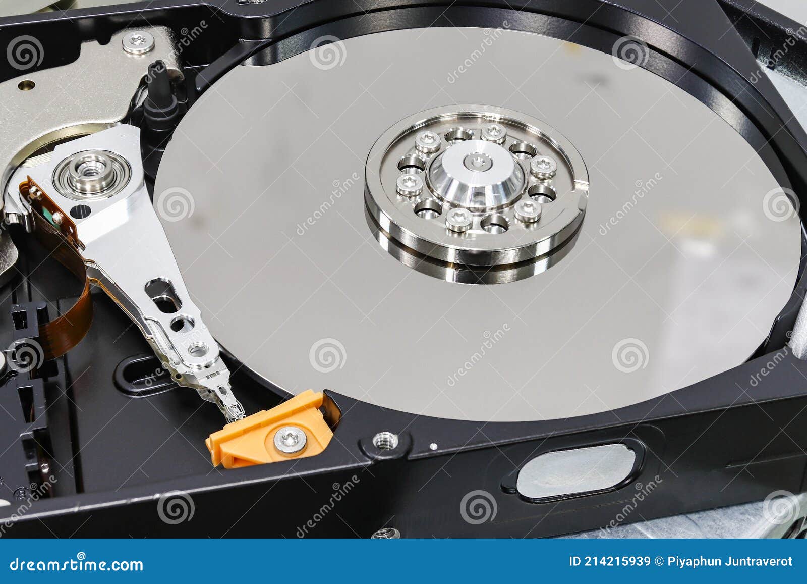 Hard Disk Drive for Computer Concept Working Data Storage Read Write ...