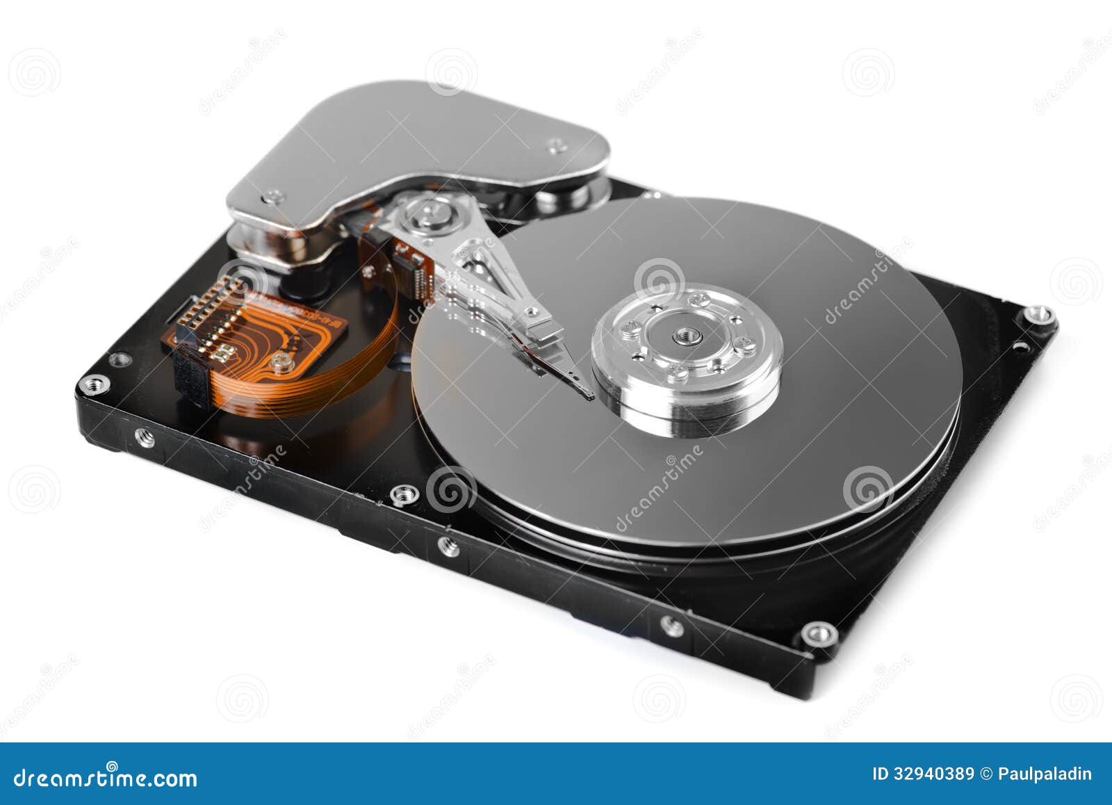 Hard disk drive stock image. Image of technology, drive - 32940389