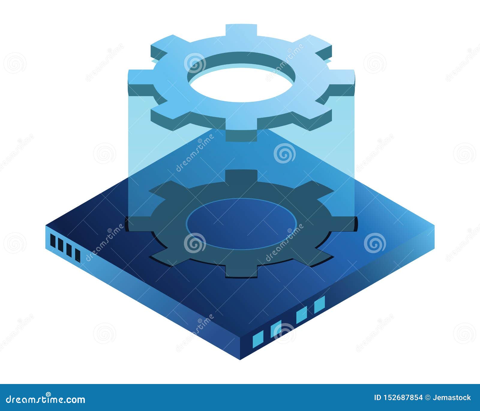 Hard Disk Drive and Computing Technology Stock Vector - Illustration of ...