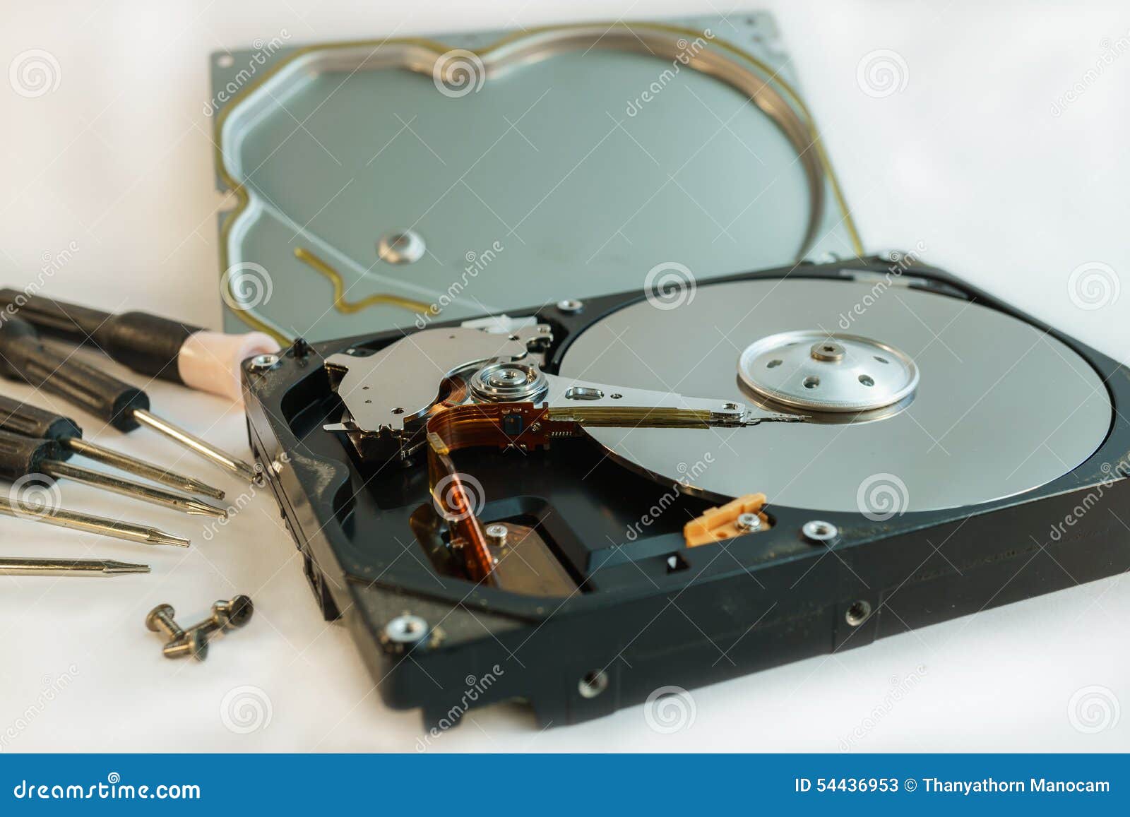 Hard Disk Drive, Data Storage Device Stock Image - Image of equipment ...
