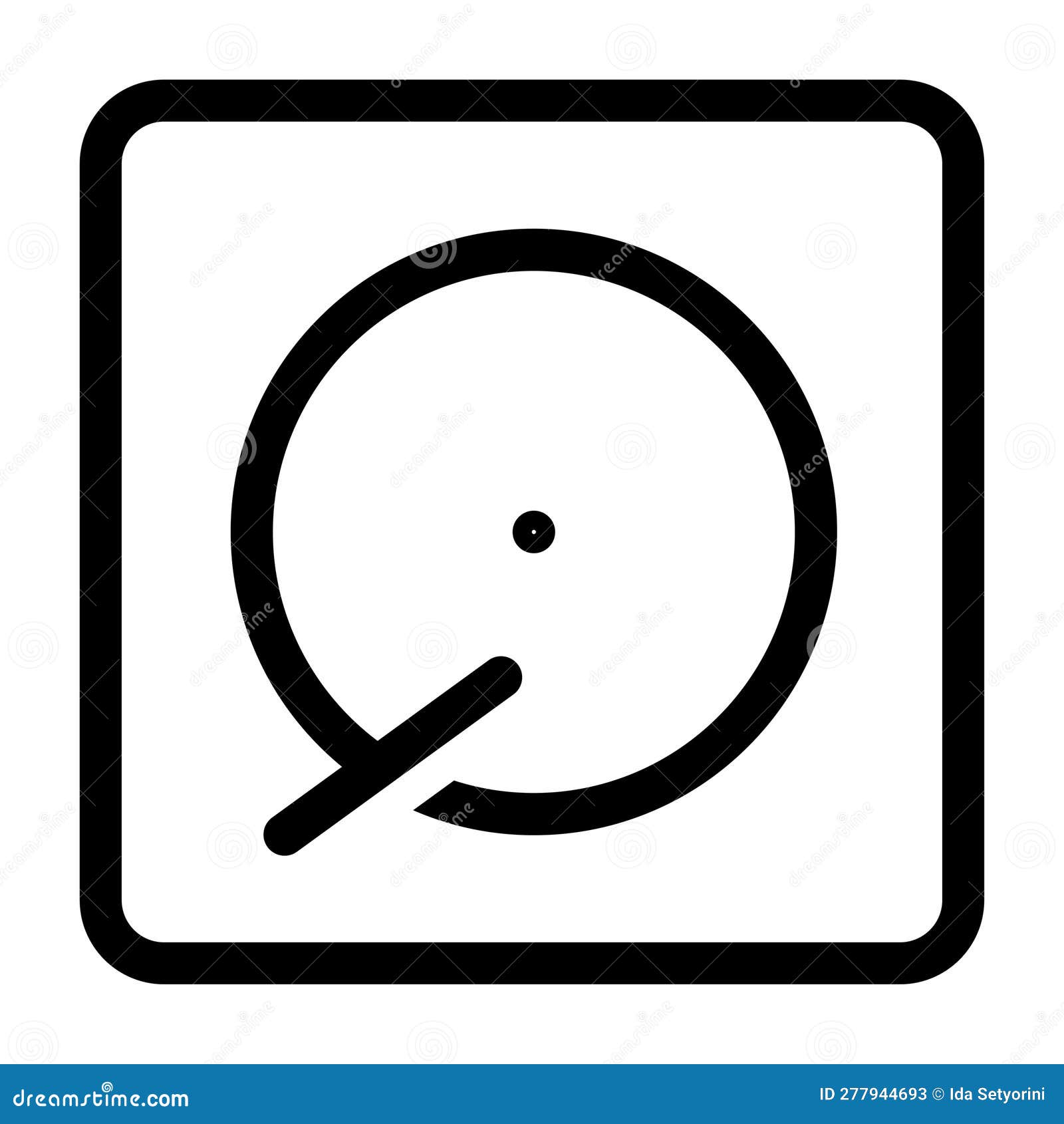 Hard Disk Drive, Hardware HDD Storage Icon Vector Stock Illustration ...