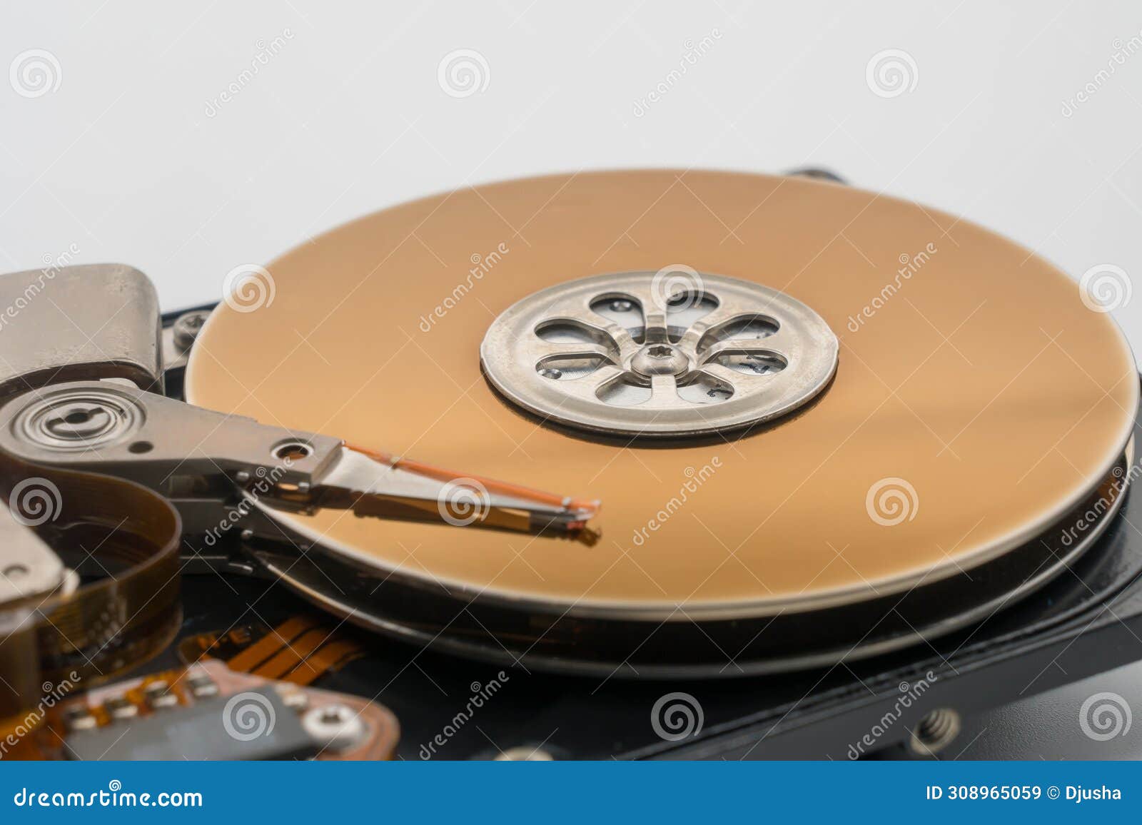 Hard Disk Drive, HDD. Circuit Board. Hardware. Read Write Head. Spindle ...