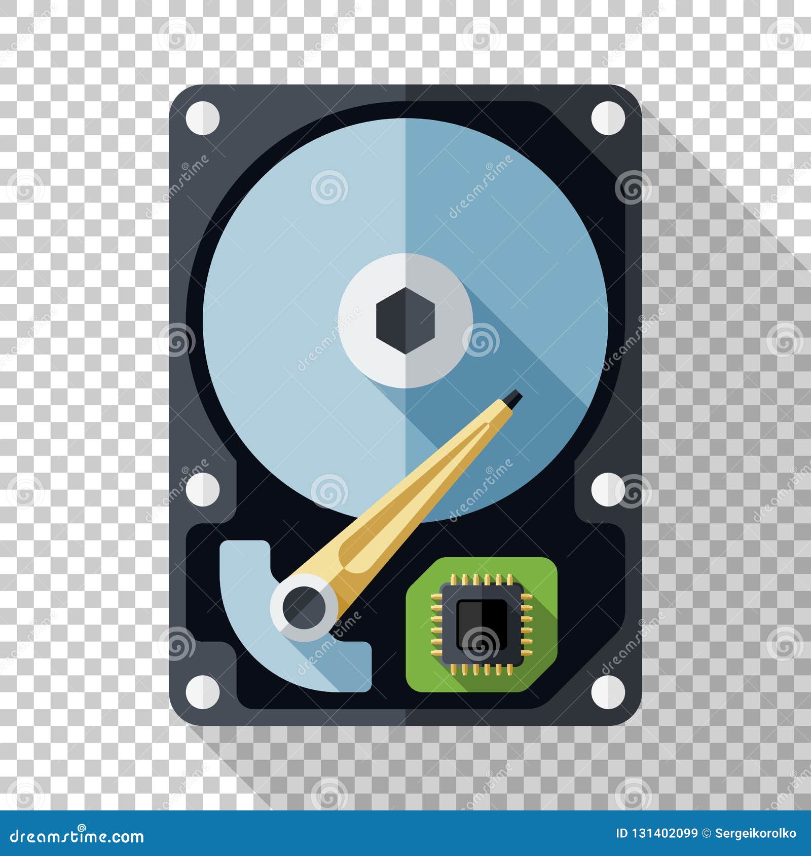 Hard Disk Drive or HDD Icon in Flat Style on Transparent Background ... Hard Disk Drive or HDD Icon in Flat Style on Transparent Background ...