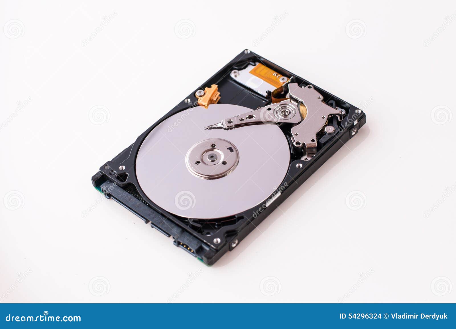 Hard Disk Drive HDD on White Background Stock Photo - Image of disc ...
