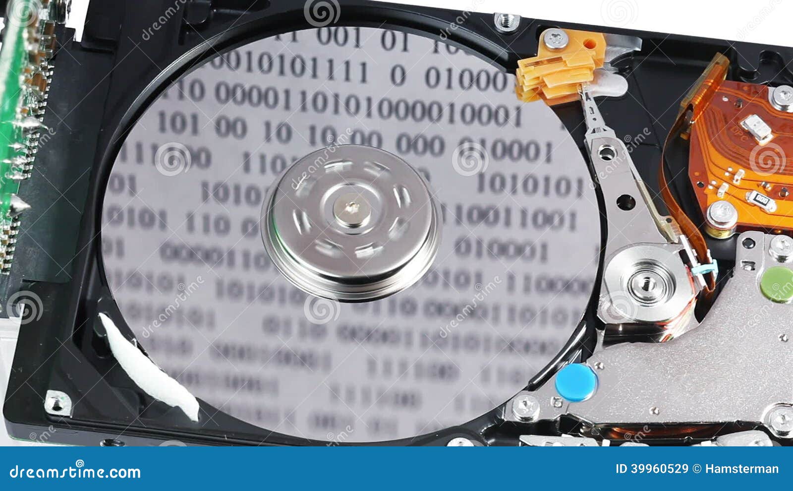 Hard Disk Drive (hdd) Working Open with Moving Head Stock Video - Video ...